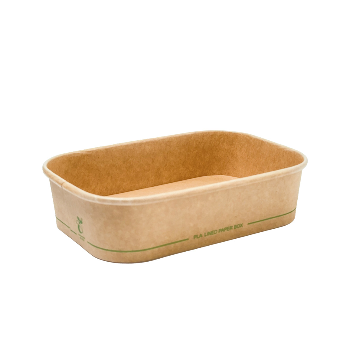 500ml Kraft PLA Rect Deli Container | ECO friendly | Natural Green ...