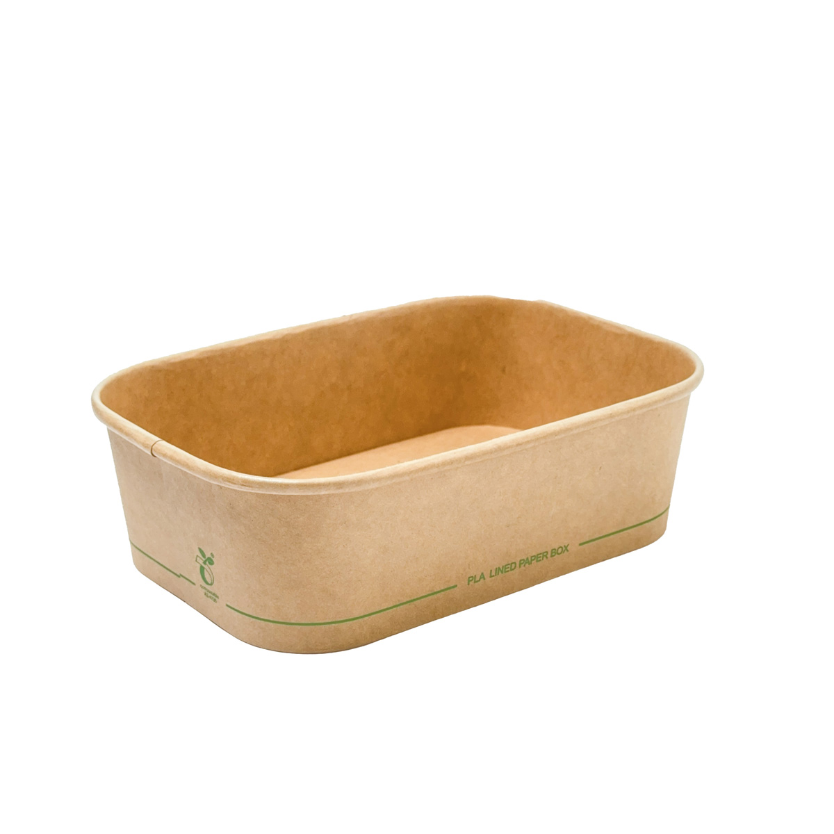 650ml Kraft PLA Rect Deli Container | ECO friendly | Natural Green ...