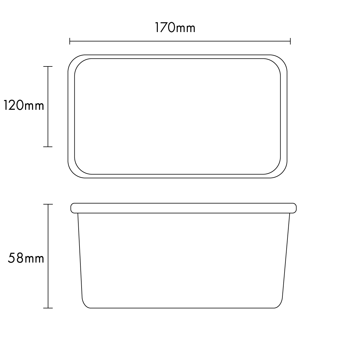 750ml Kraft PLA Rect Deli Container | ECO friendly | Natural Green ...