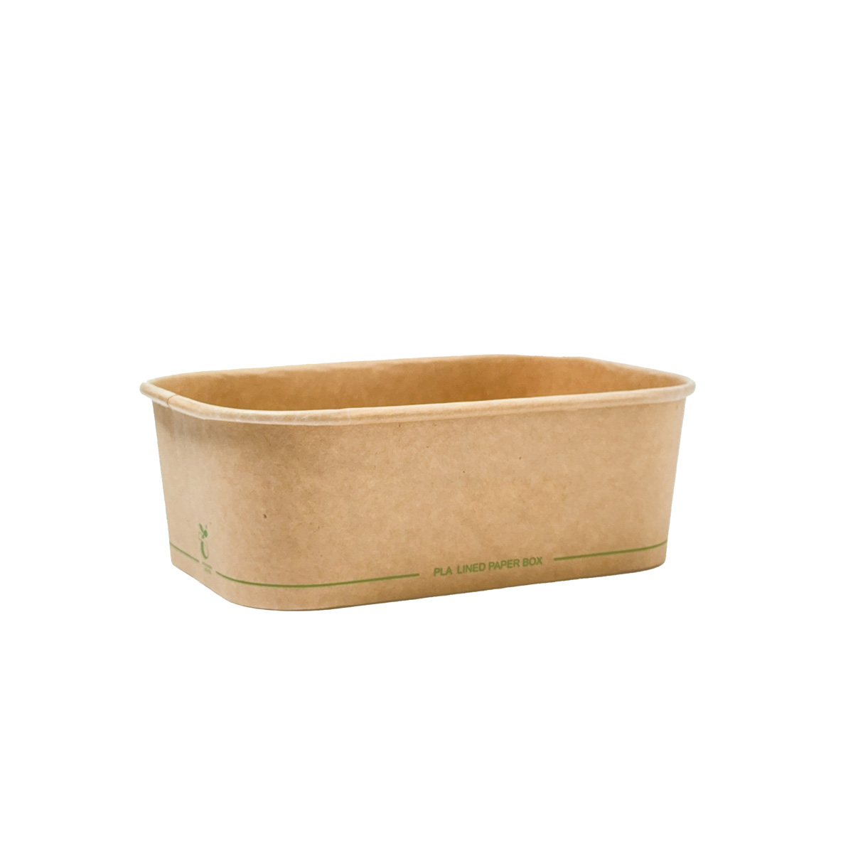 750ml Kraft PLA Rect Deli Container | ECO friendly | Natural Green ...