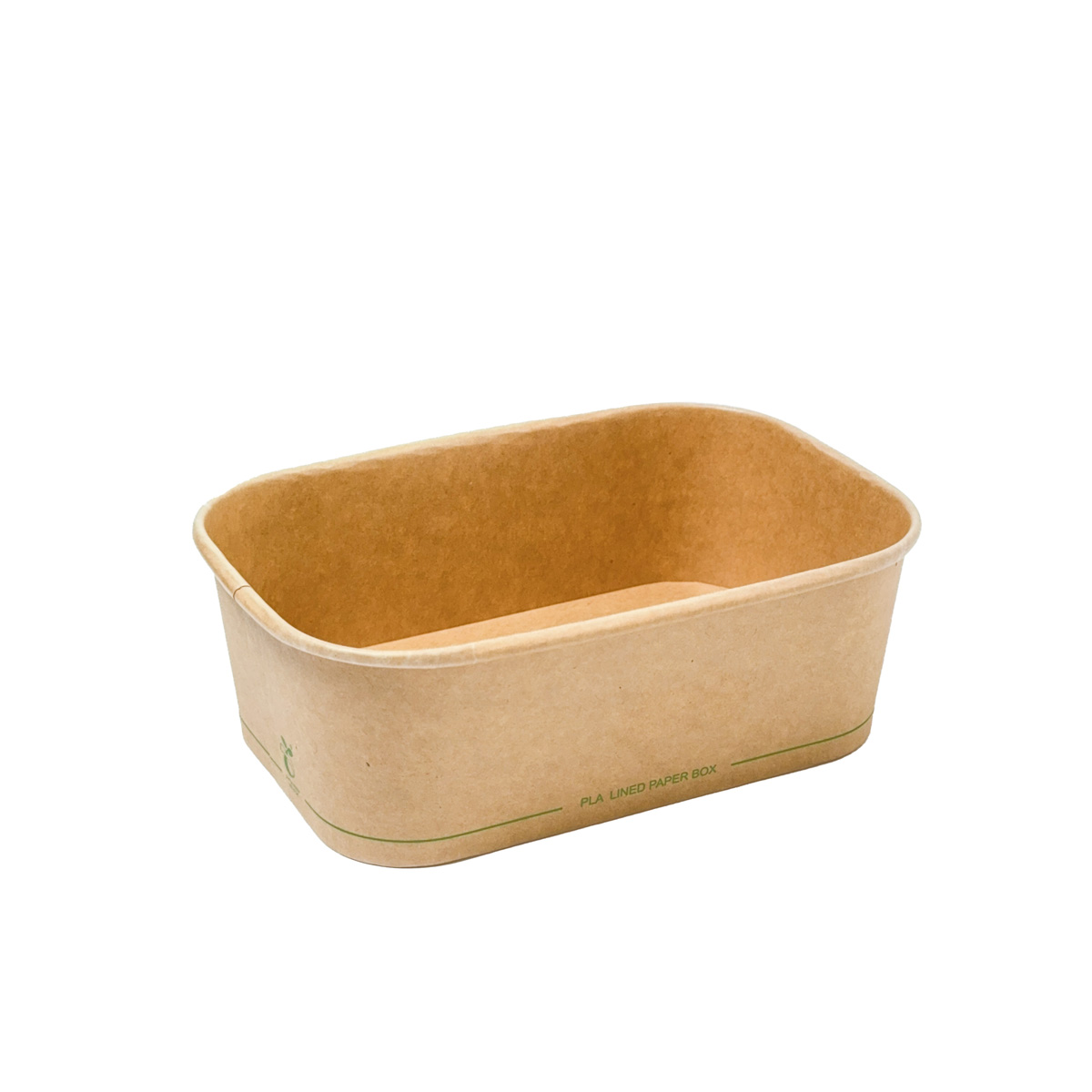 750ml Kraft PLA Rect Deli Container | ECO friendly | Natural Green ...