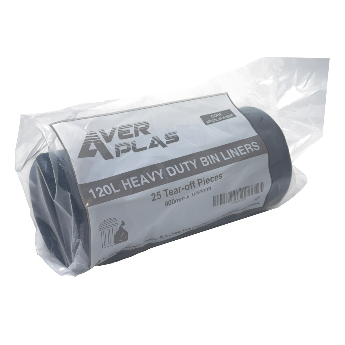 120Ltr Bin Liner Black Roll | ECO friendly | Natural Green Packaging