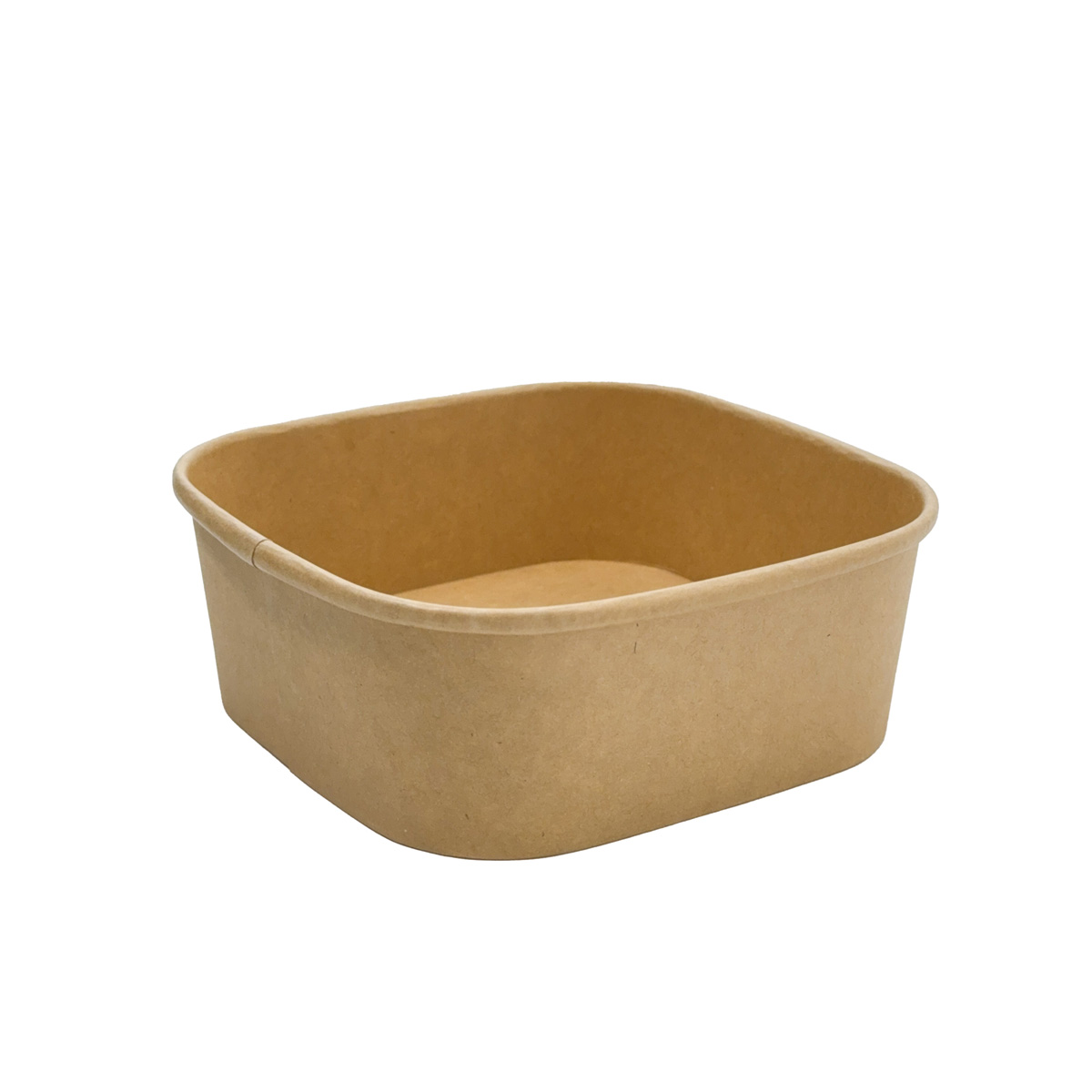 750ml Kraft Square Paper Bowl | ECO friendly | Natural Green Packaging