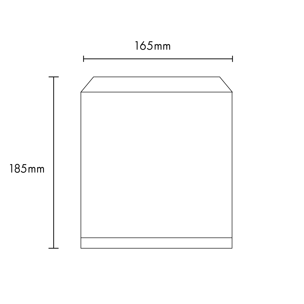 185*165 G/P Lines 1/2S Bleach Paper Bag White | ECO friendly | Natural ...