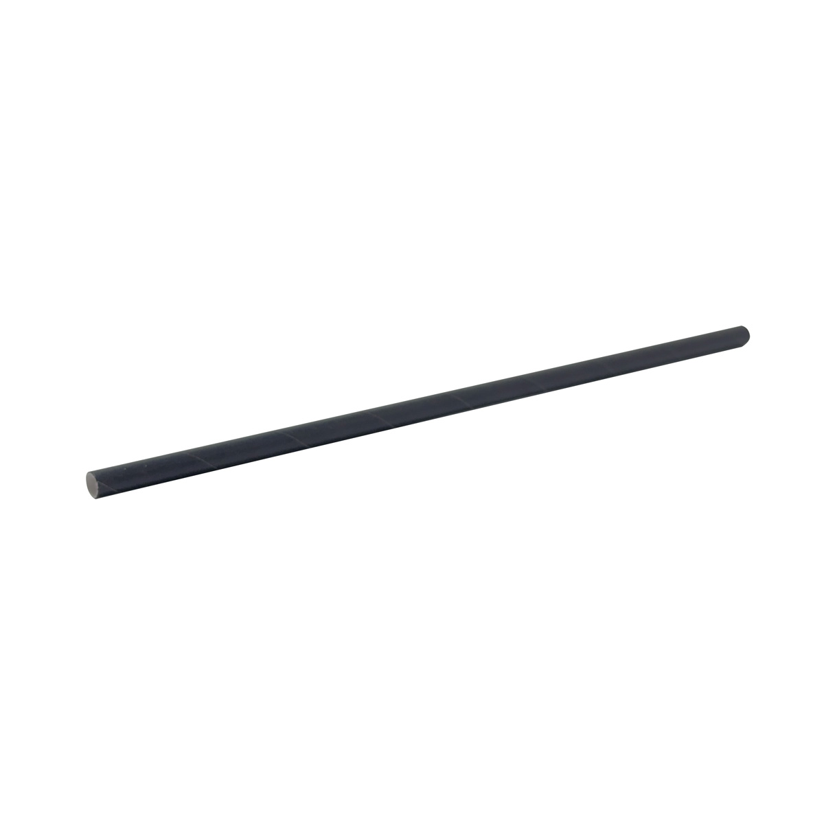 6*197mm Regular Paper Straws Flat End Black | ECO friendly | Natural ...