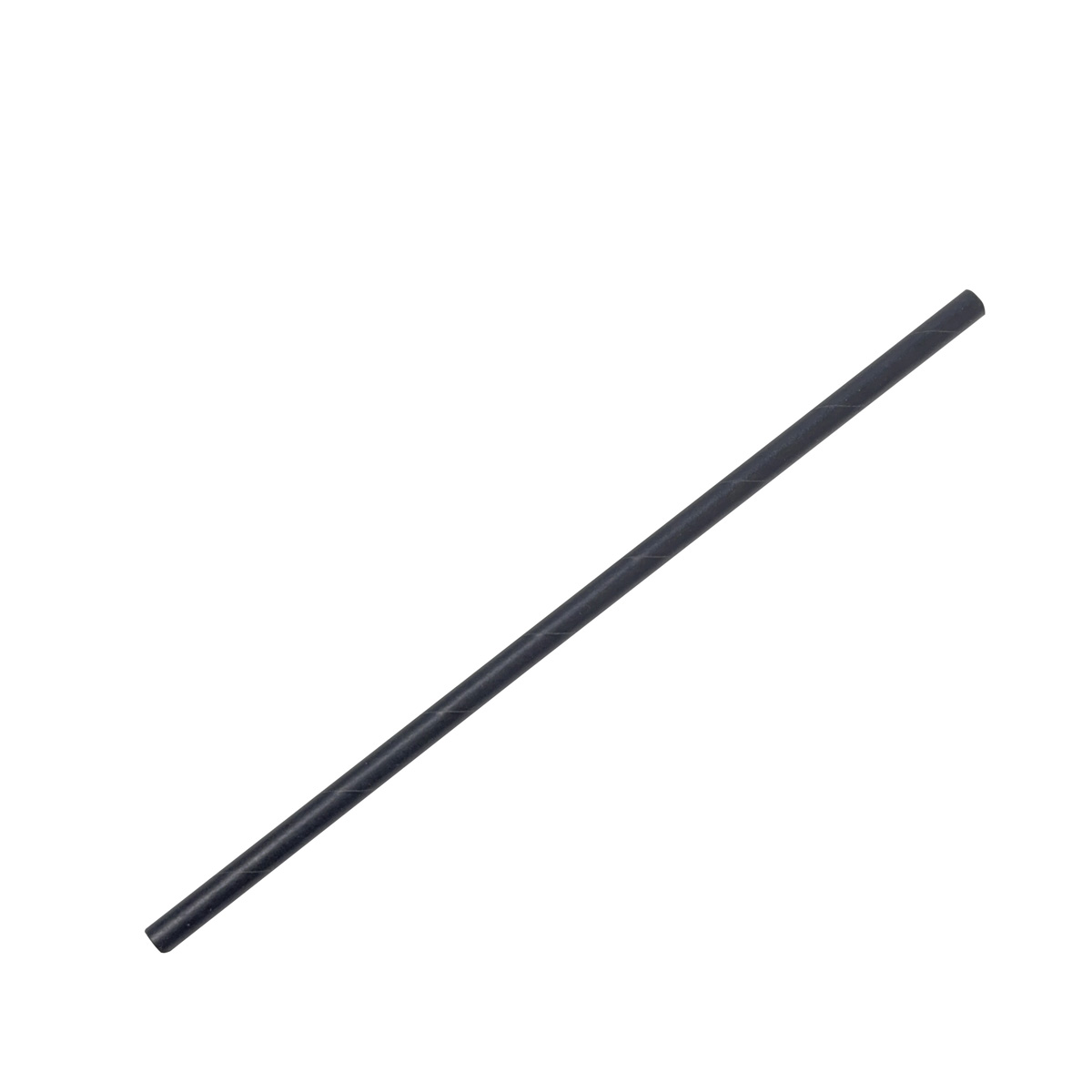 6*197mm Regular Paper Straws Flat End Black | ECO friendly | Natural ...