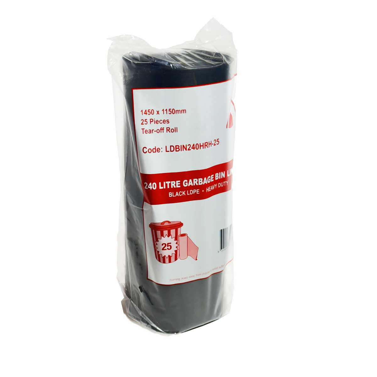 240Ltr Heavy Duty Bin Bag Black Roll | ECO friendly | Natural Green ...