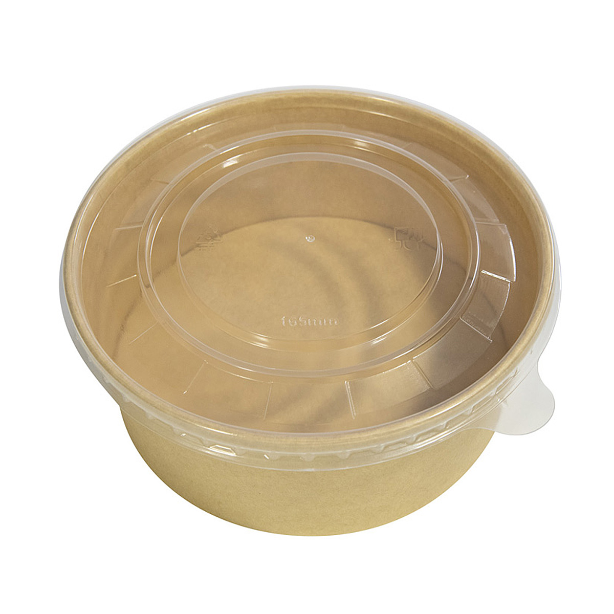 165mm PP Lid to Suit 1100ml Kraft Paper Bowl | ECO friendly | Natural ...