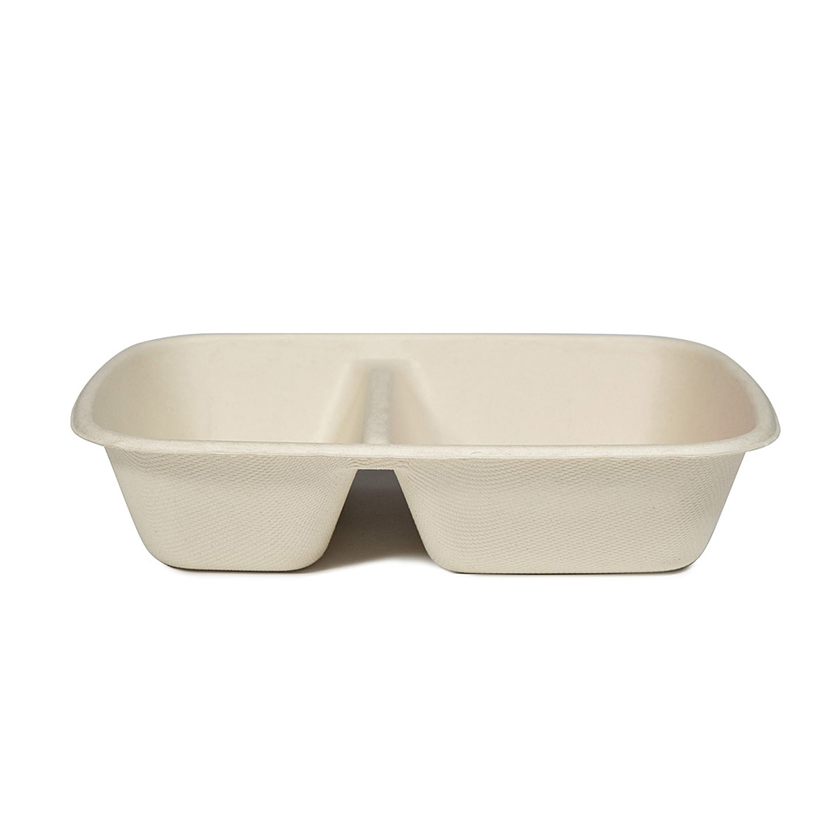 900ml Sugarcane Two compartment Rectangle Container | ECO friendly ...