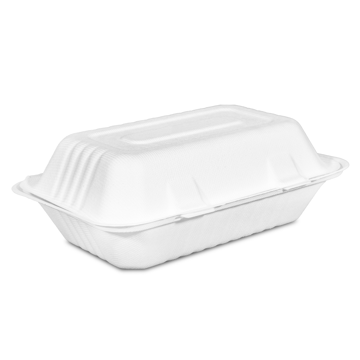 9*6 Sugarcane Clamshell | ECO friendly | Natural Green Packaging