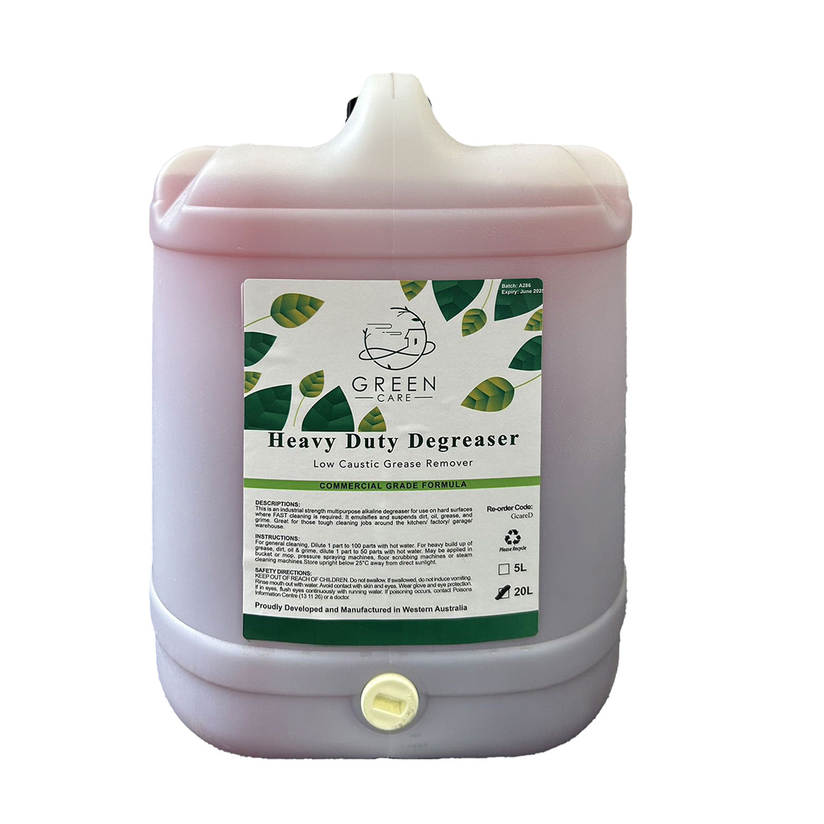 GreenCare Heavy Degreaser 20L | ECO friendly | Natural Green Packaging