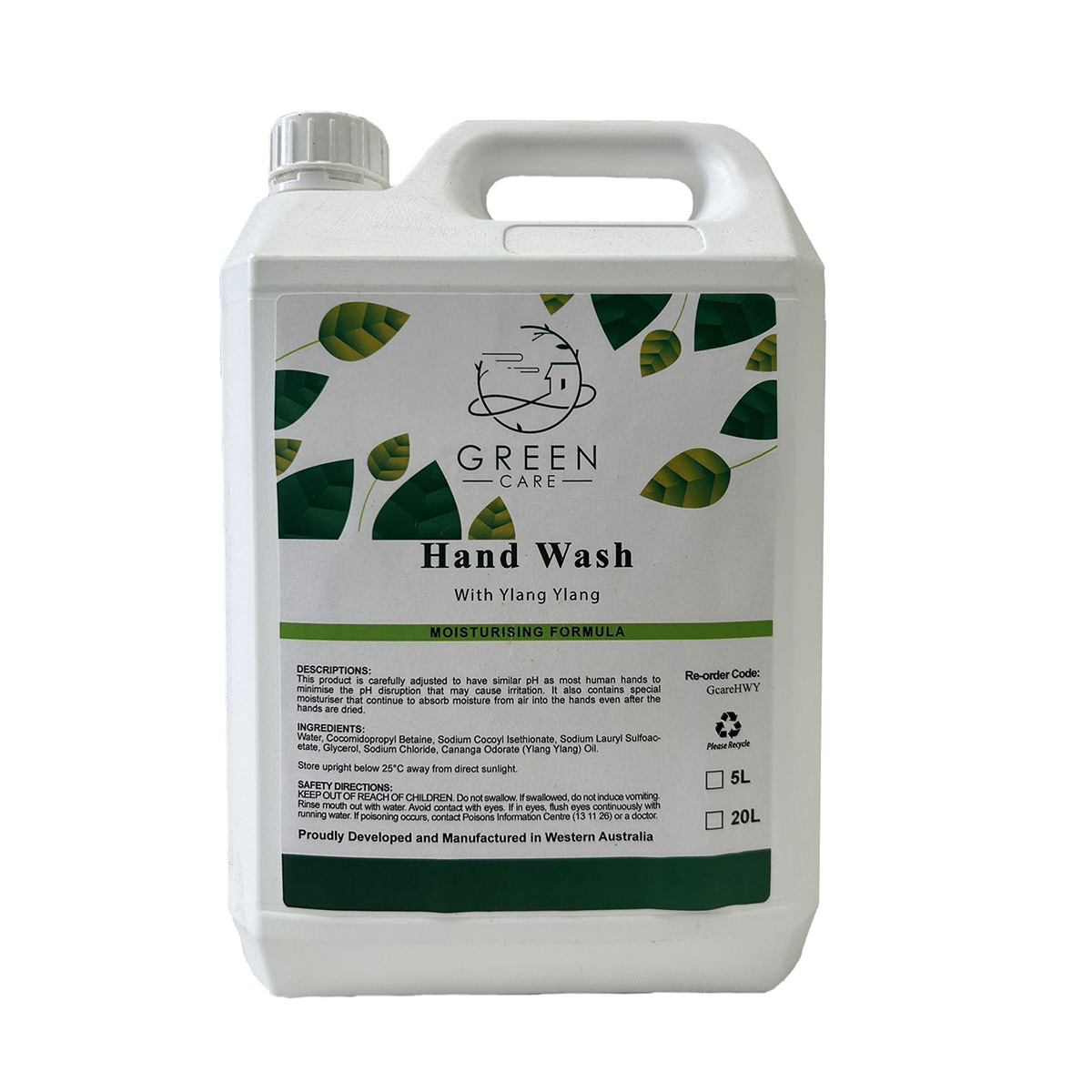 Anti-Bacterial Hand Wash 5L | ECO friendly | Natural Green Packaging