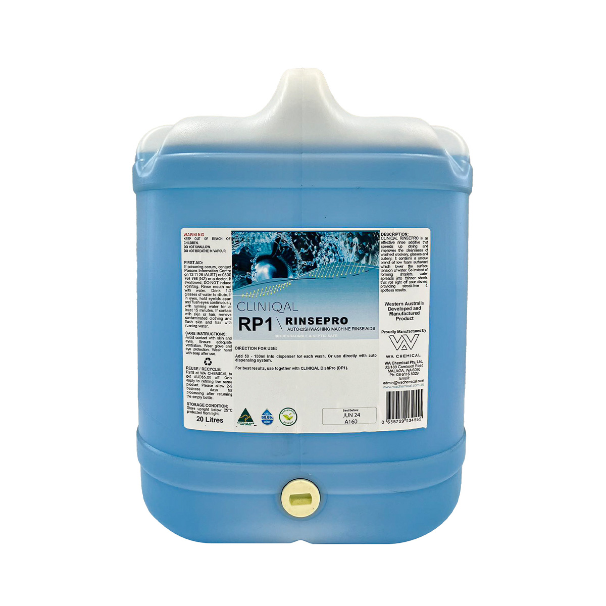 GreenCare Rinsing Aids for Dish Washer Machine 20L | ECO friendly ...