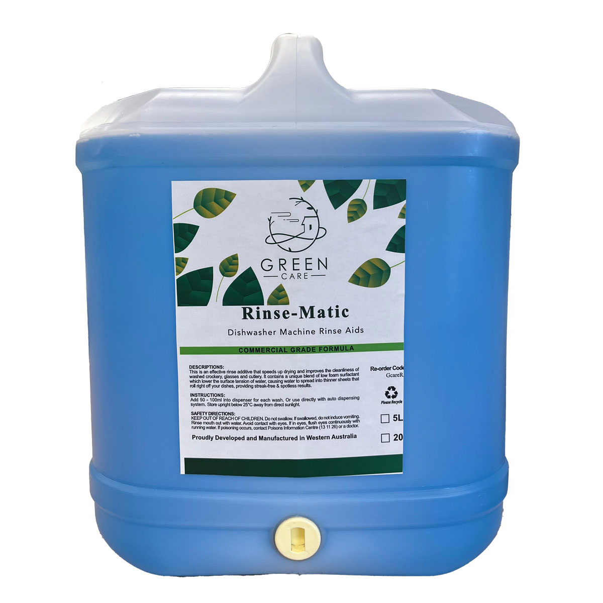 GreenCare Rinsing Aids for Dish Washer Machine 20L | ECO friendly ...