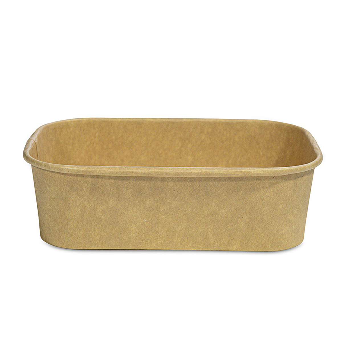 650ml Kraft PLA Rect Deli Container | ECO friendly | Natural Green Packaging