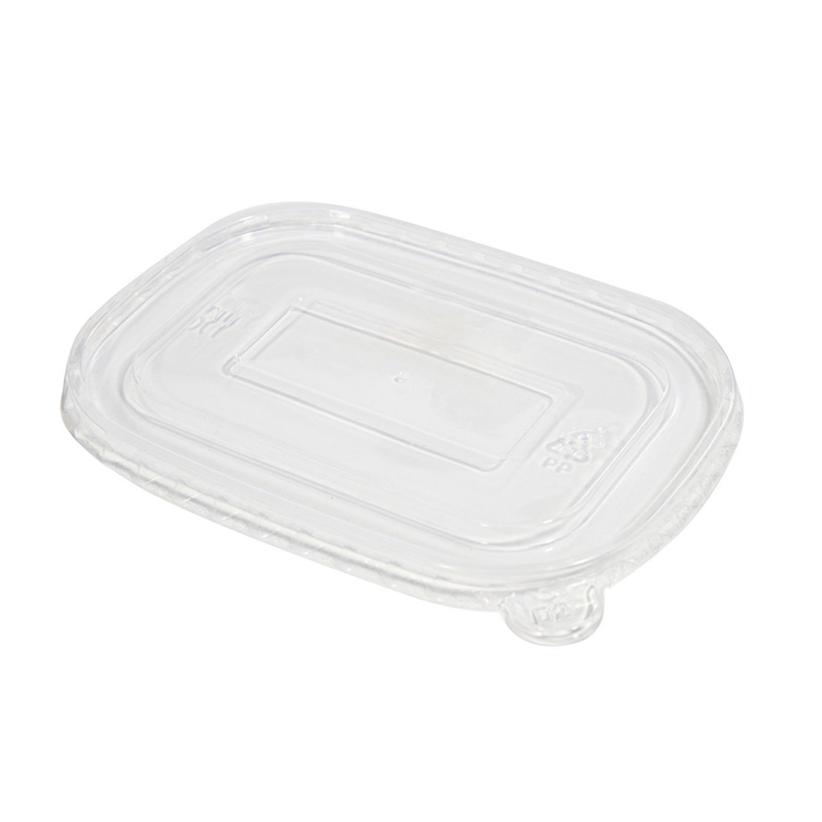 172mm PP Rect Lid to Suit 500/650/750/1000ml Kraft Rect Deli Container ...