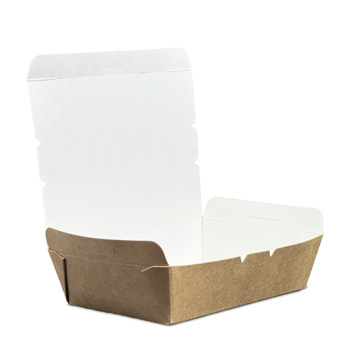 Paper Lunch Box Small Brown/White #1 | ECO friendly | Natural Green ...