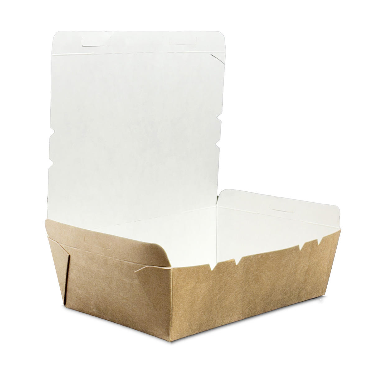 Paper Lunch Box Extra Large Brown/White #5 | ECO friendly | Natural ...