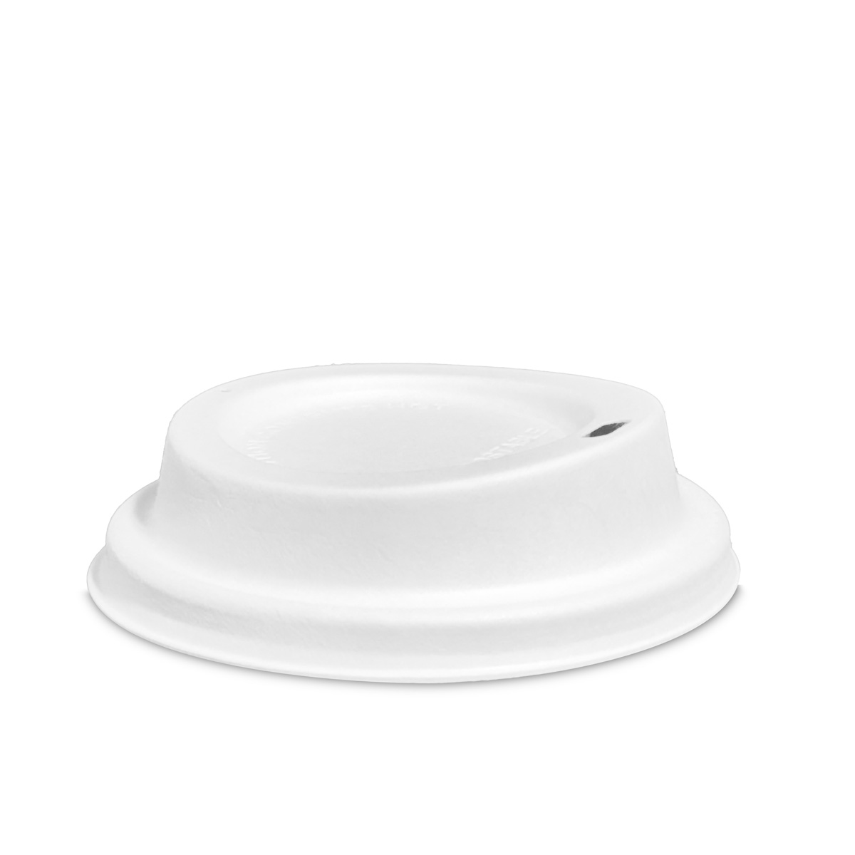 80mm Bagasse Coffee Cup Lid White | ECO friendly | Natural Green Packaging