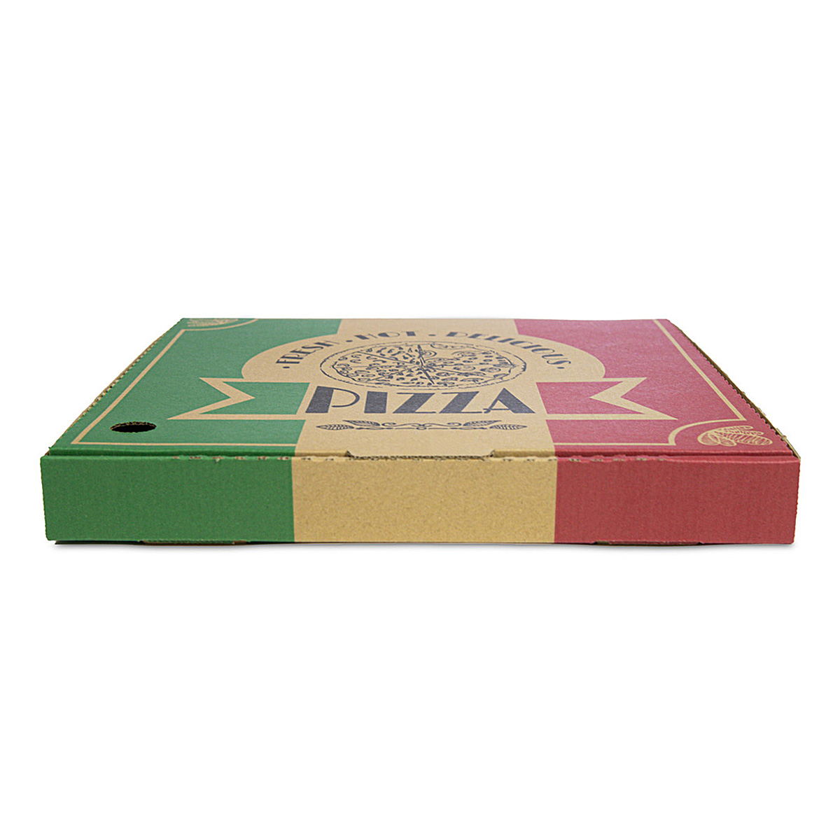 Kraft Recycle Paper Pizza Box 13 Inch Brown with Printing | ECO ...