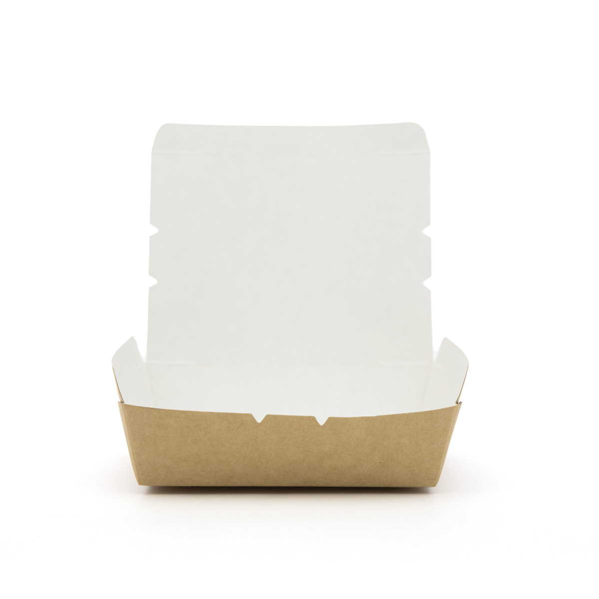 Paper Lunch Box Medium Brown/White #2 | ECO friendly | Natural Green ...