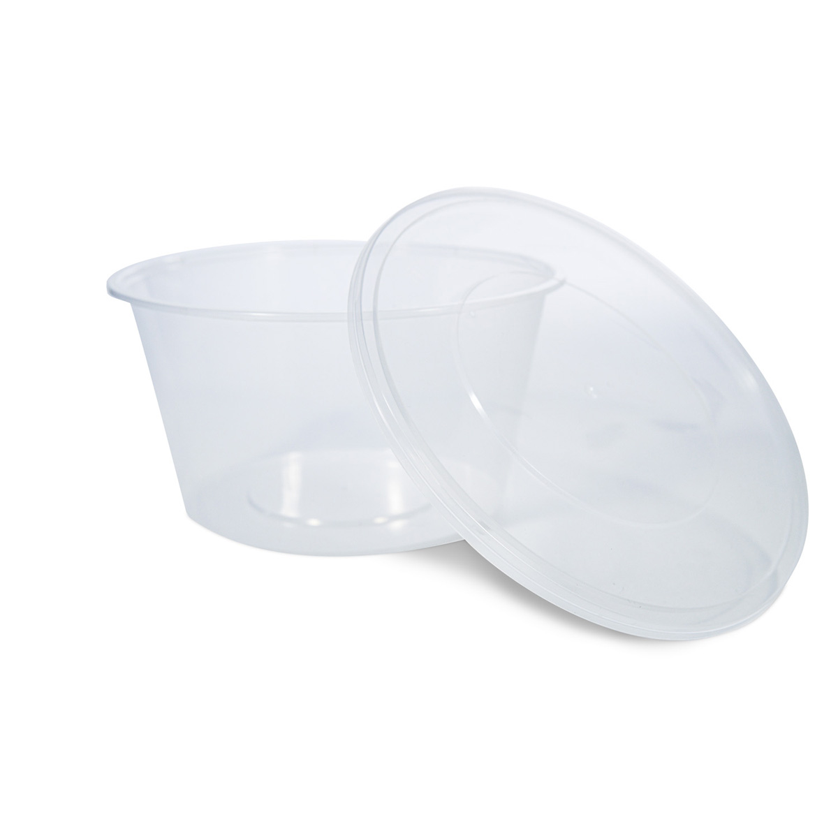 2000ml Round PP Container w/Lid | ECO friendly | Natural Green Packaging