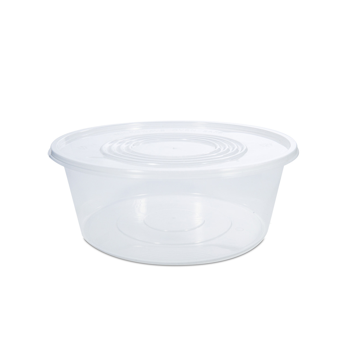 3000ml Round PP Container with Lid | ECO friendly | Natural Green Packaging