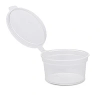 2 oz Sauce Container with Hinged Lid | ECO friendly | Natural Green ...