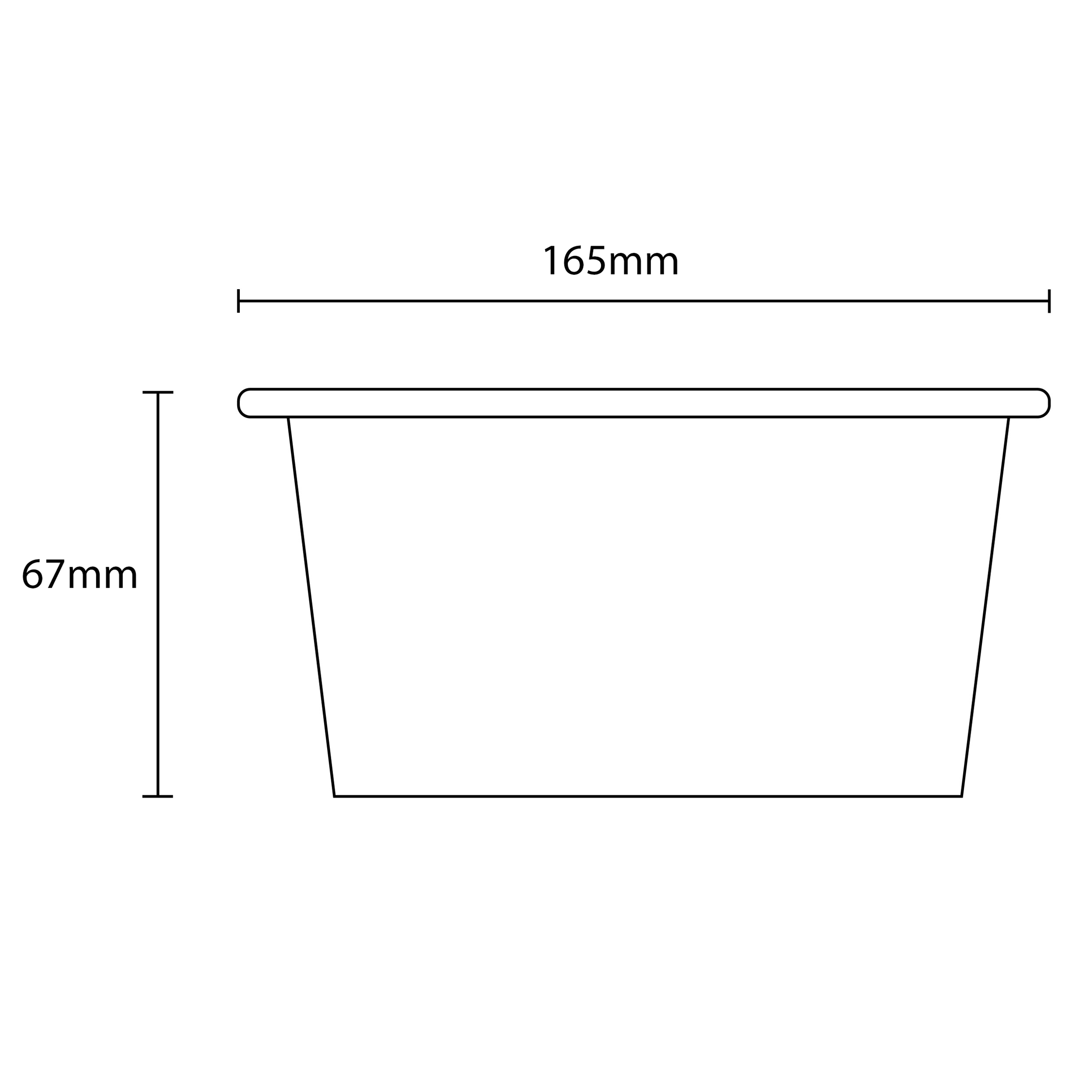 1100ml Kraft Paper Bowl 165mm KB | ECO friendly | Natural Green Packaging