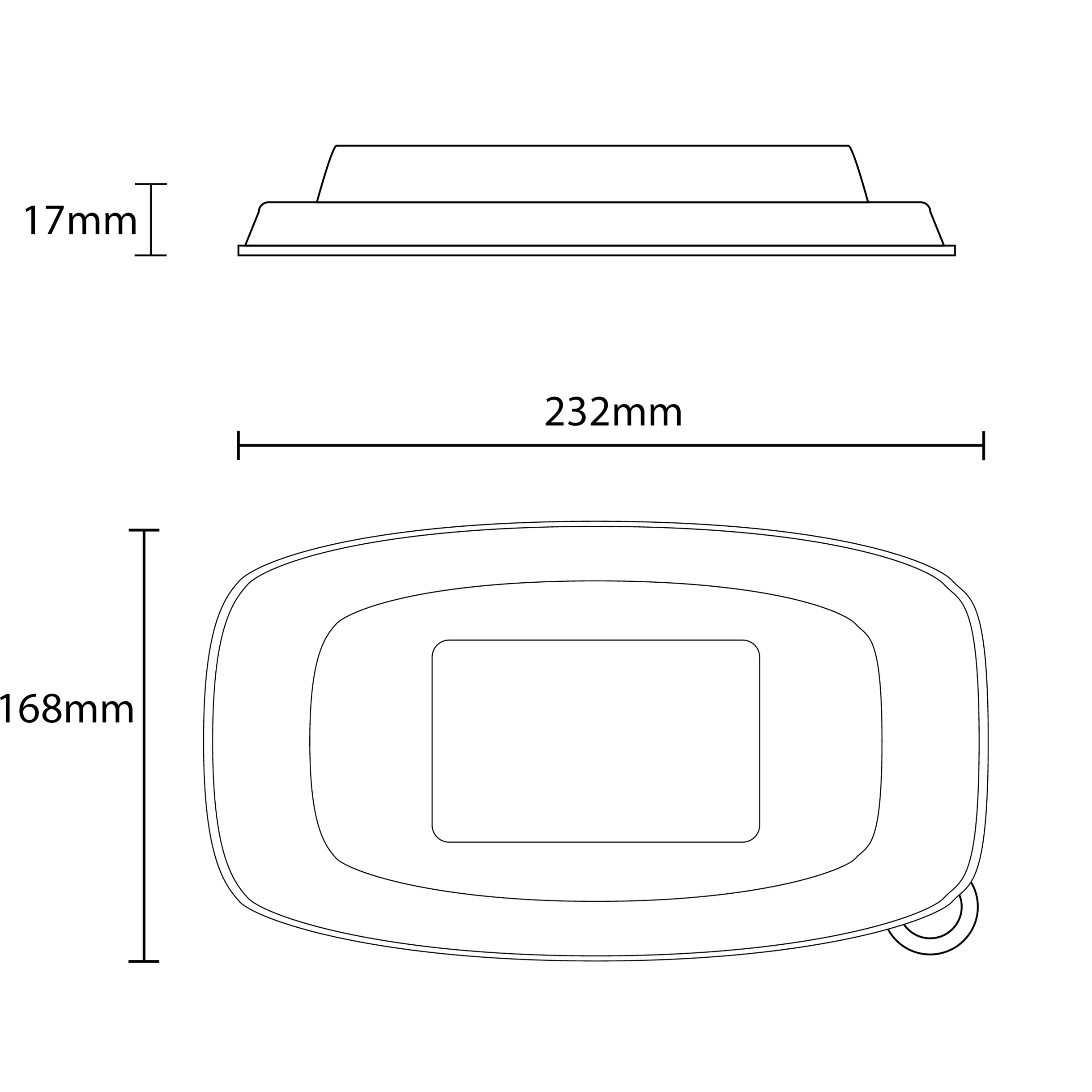 PET Lid To Suit 750ml-1400ml Rectangle Container NW/TC Series | ECO ...