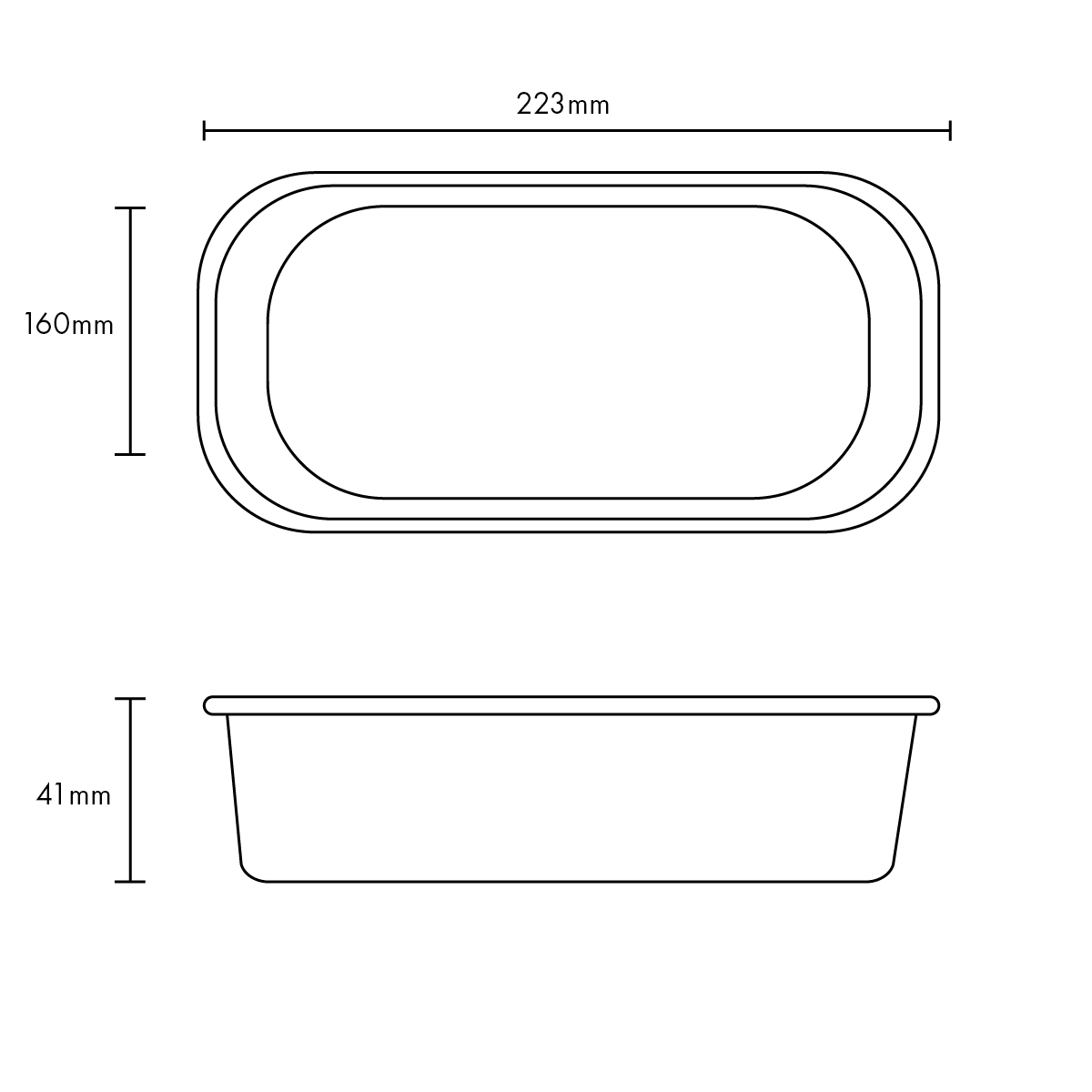 750ml Sugarcane Natural Wide Rectangle Container | ECO friendly ...