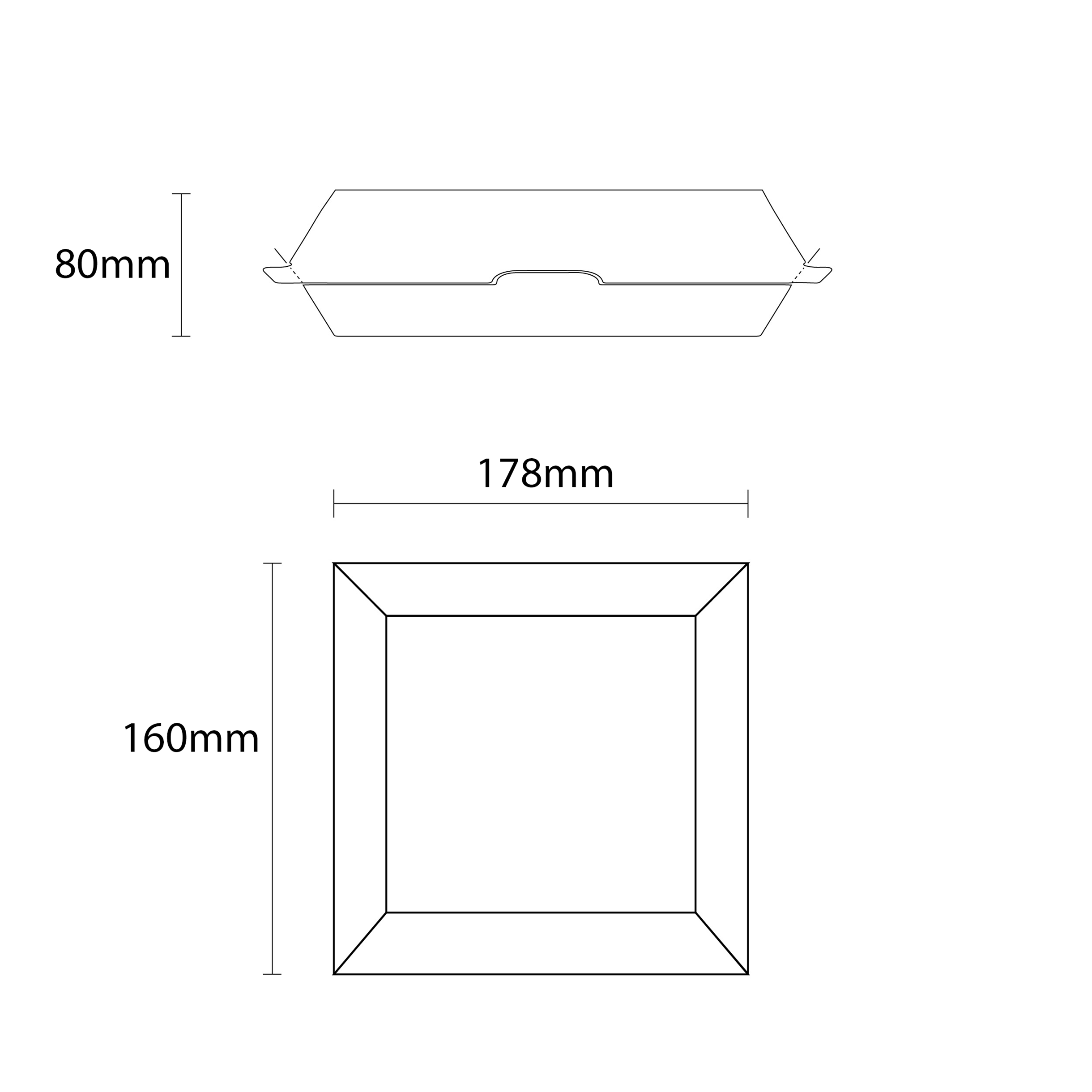Kraft Board Dinner Box | ECO friendly | Natural Green Packaging