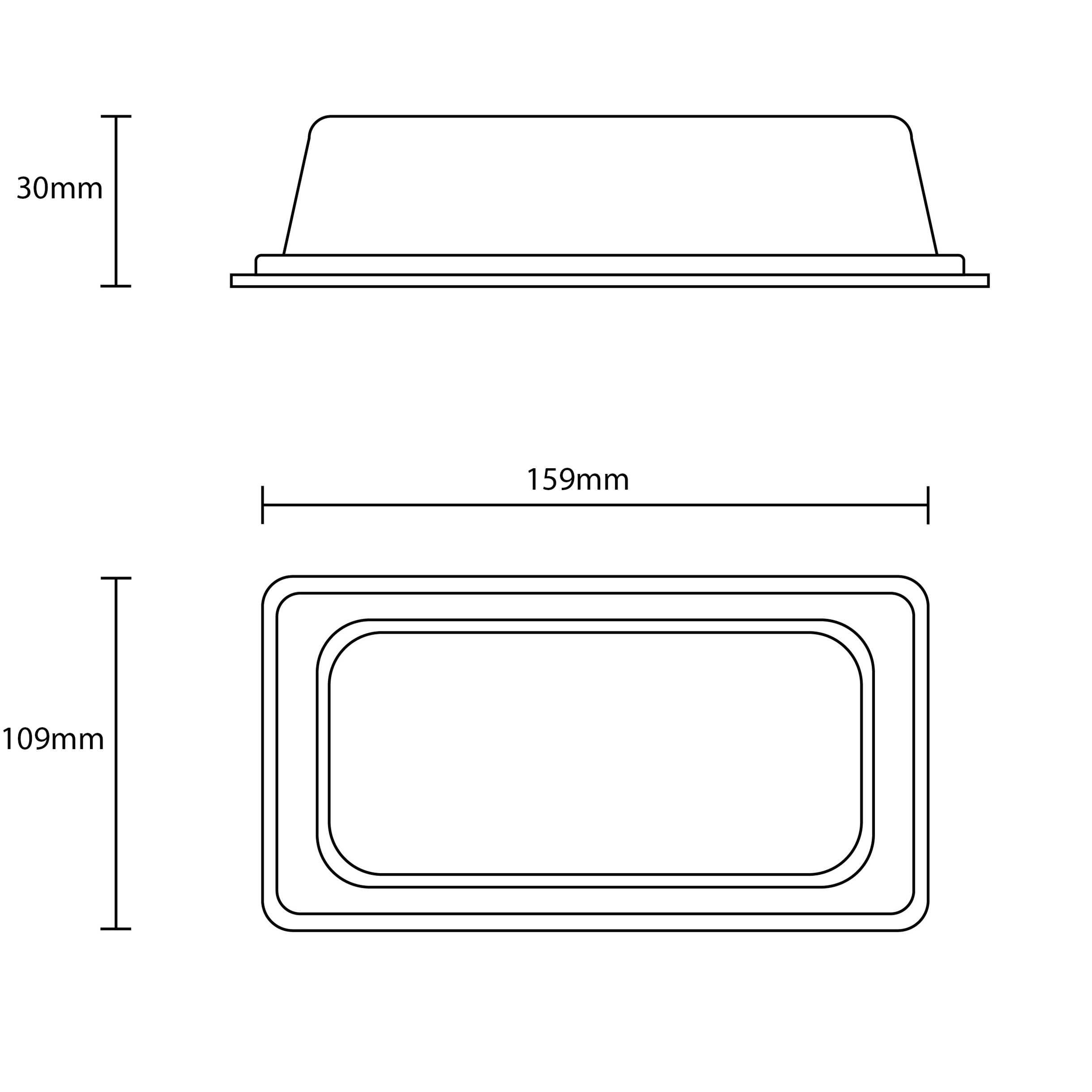 PET Lid to Suit GCKDT3 | ECO friendly | Natural Green Packaging