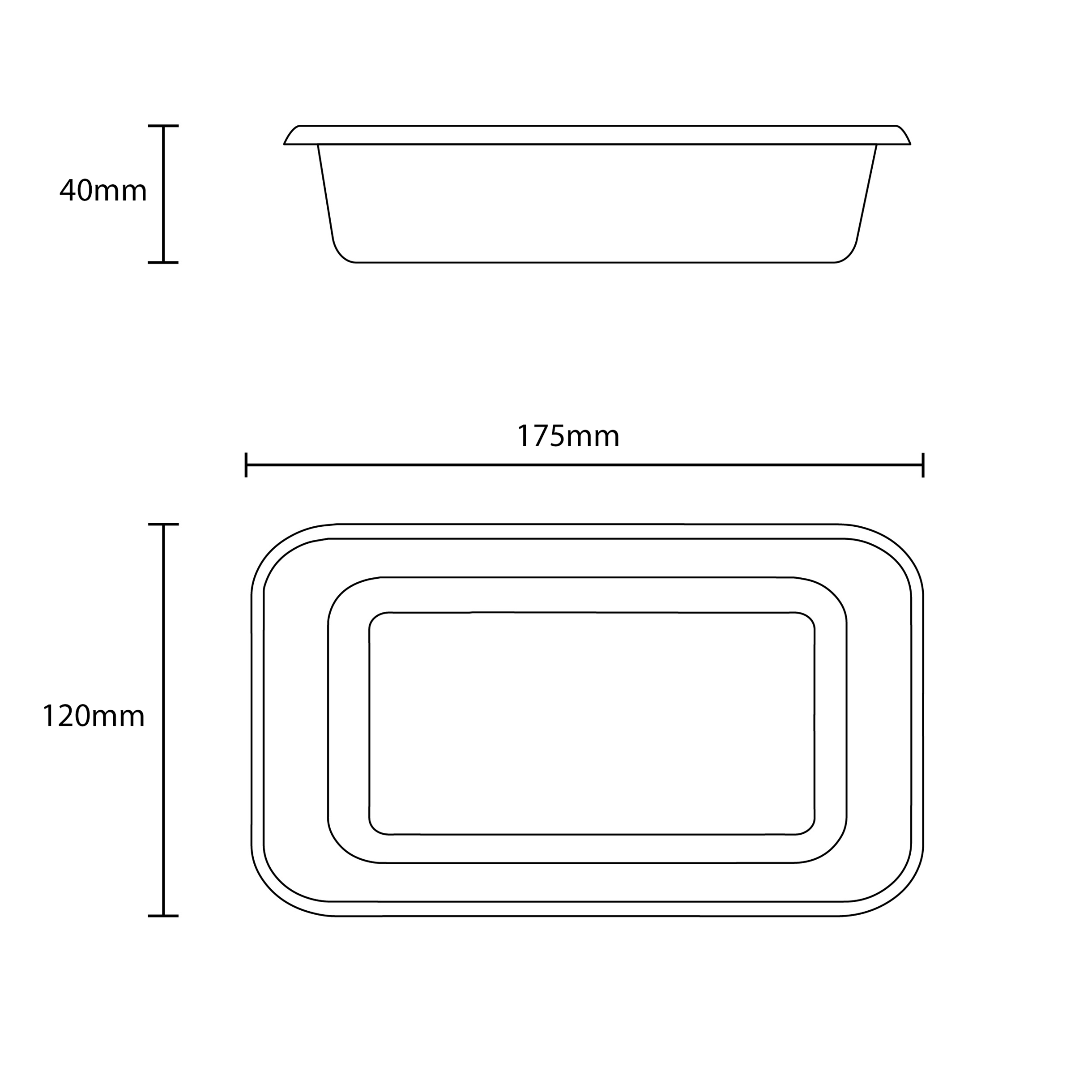 650ml Rectangle PP Container Tub K Series | ECO friendly | Natural ...