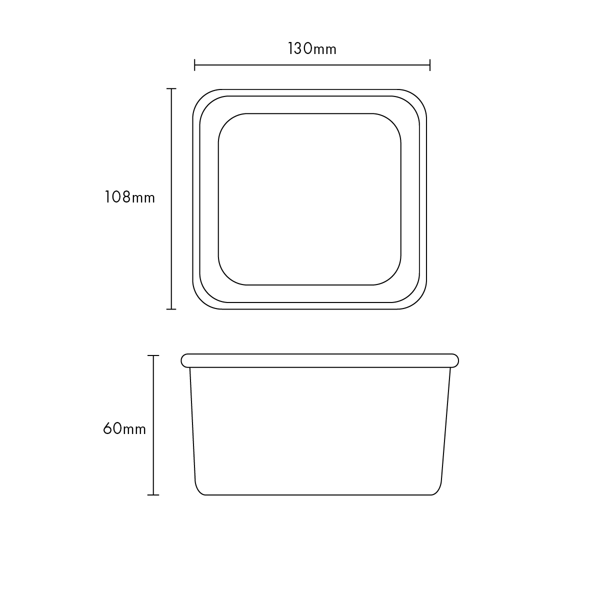 650ml Kraft Square Paper Bowl | ECO friendly | Natural Green Packaging