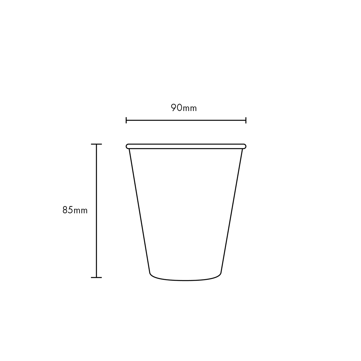 8oz PLA Single Wall Coffee Cup White | ECO friendly | Natural Green ...