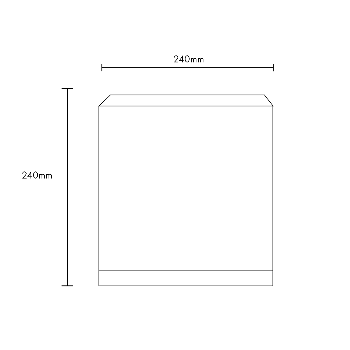 240*240 Paper Bag Brown | ECO friendly | Natural Green Packaging