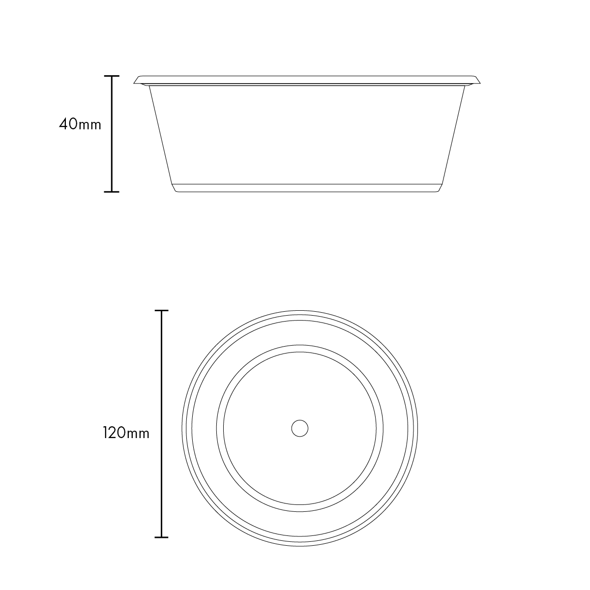 250ml Round PP Container Tub SK Series | ECO friendly | Natural Green ...