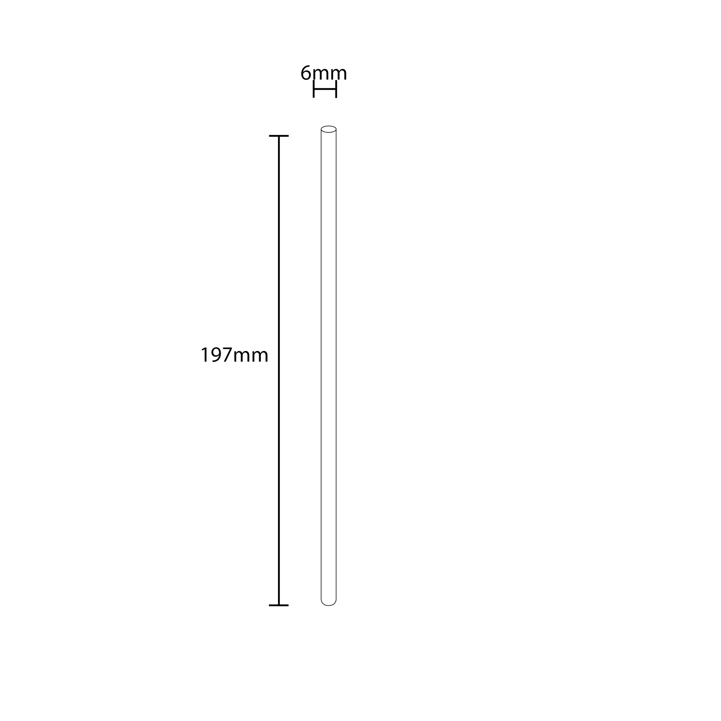 6*197mm Paper Regular Paper Straws Flat End Multi Color | ECO friendly ...